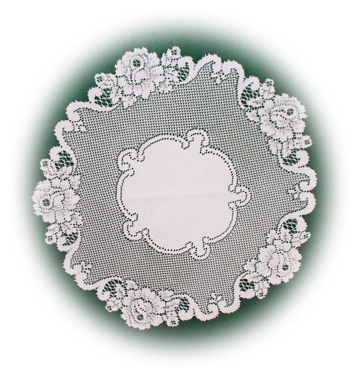 Doilies Vintage Rose White 20 R Heritage Lace - Elegance of Lace Boutique